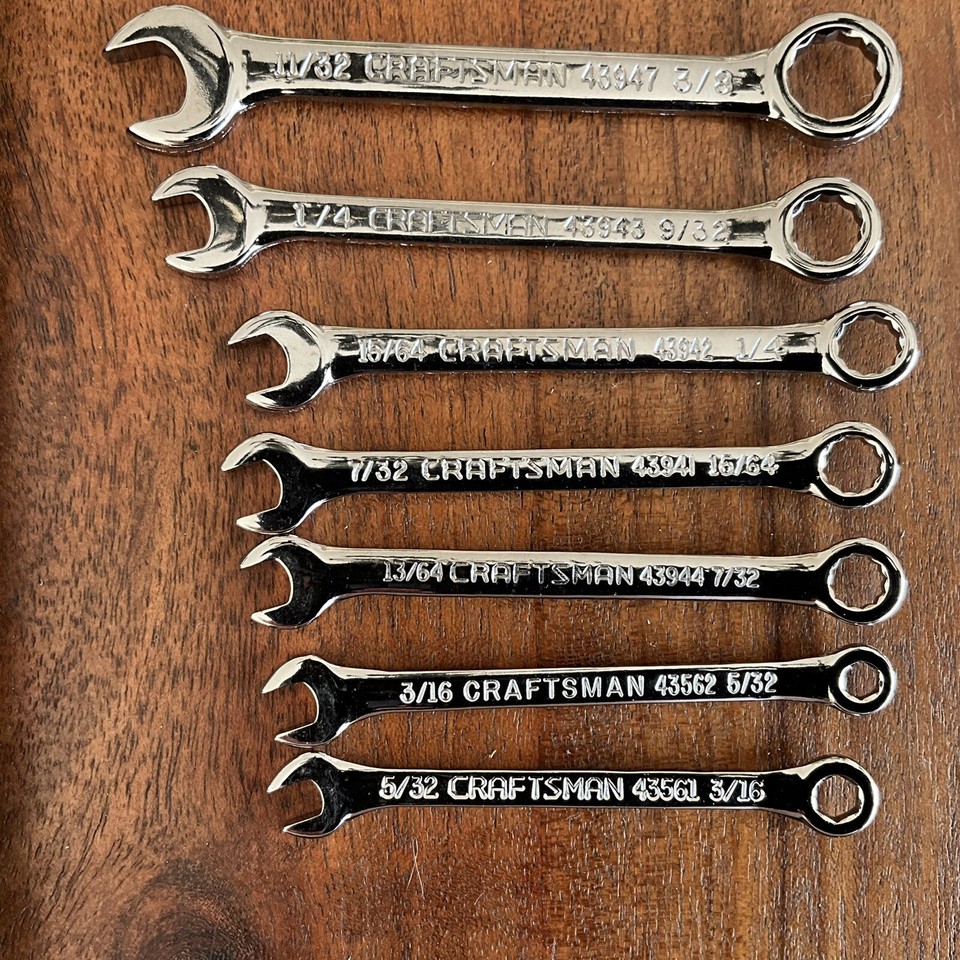 Sears Craftsman USA 43441 7pc Combination Ignition Wrench Set | eBay