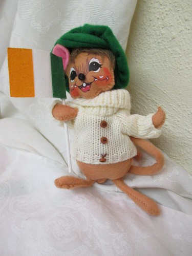 Vintage AnnaLee Doll Felted Mouse St Patrick's Day Irish Flag | eBay