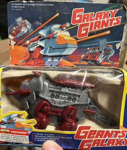 Vtg 80'S Galaxy Giants Retro Friction Robot Zoid Pull Back Action ...