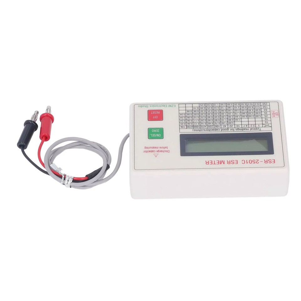 New Handheld ESR Capacitor Tester High Accuracy Smart Shutdown ...
