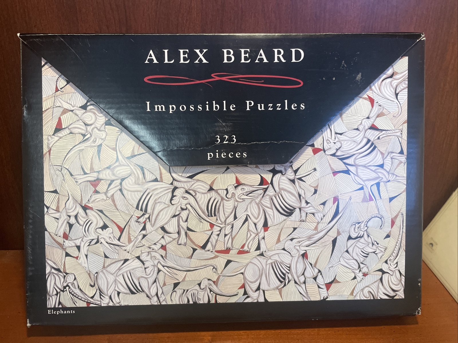Alex Beard Impossible Puzzles ELEPHANTS COMPLETE 323 Pieces 25" x 17 1/ ...