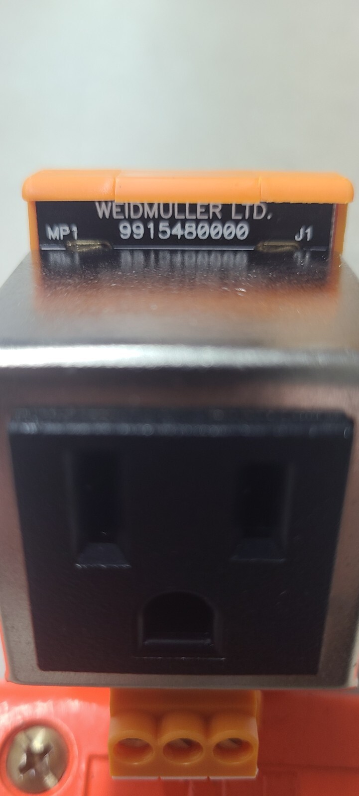 Weidmuller 9915480000 RS Simplex Single Receptacle Outlet 125 V 15 Amp ...