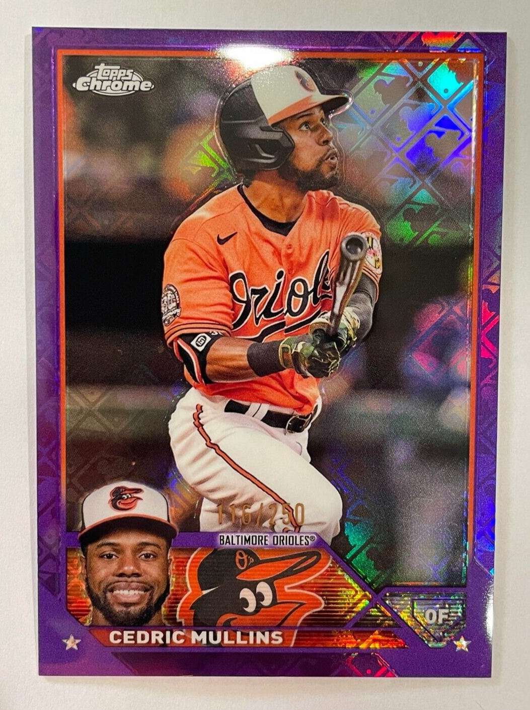 2023 Topps Chrome Logofractor Edition - Cedric Mullins #68 Purple ...