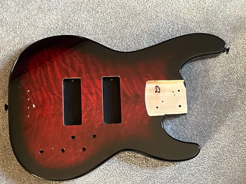 Jackson JS3VQ Concert bass body quilt red 5-string 3 lb 10 oz | eBay