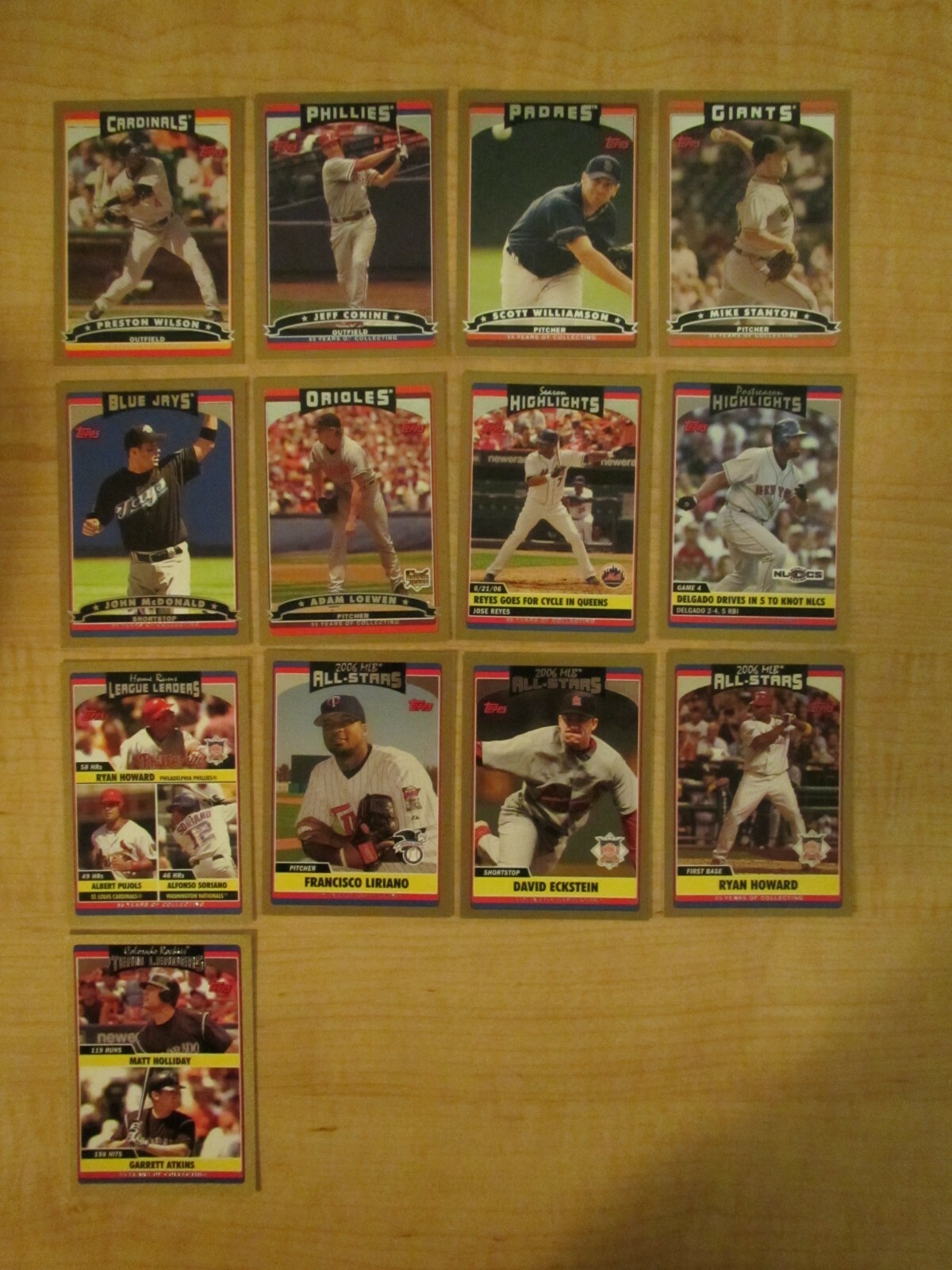 2006 Topps Baseball Updates and Highlights Gold Lot of 13 | eBay