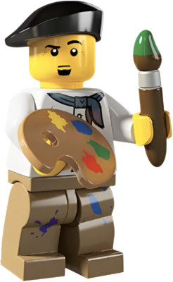 LEGO Series 4 Artist Painter Minifigure (8804) New Retired Collectible ...