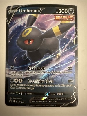 2019 Pokemon SWSH Black Star Umbreon V SWSH203 NM | eBay