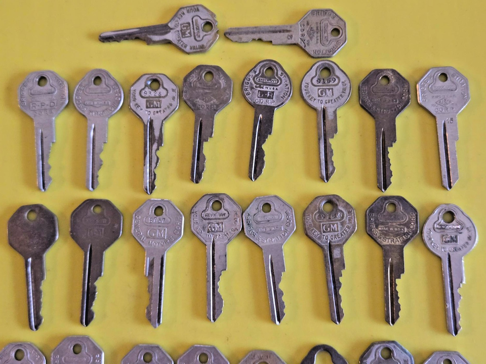 Lot of 34 Vintage GM General Motors Used Cut Keys ~ Free S/H | eBay