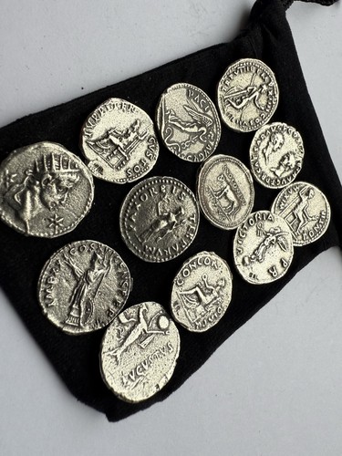 12 Silver Roman Emperor ‘Rulers of Rome’ Collectible Coins In Gift Bag ...