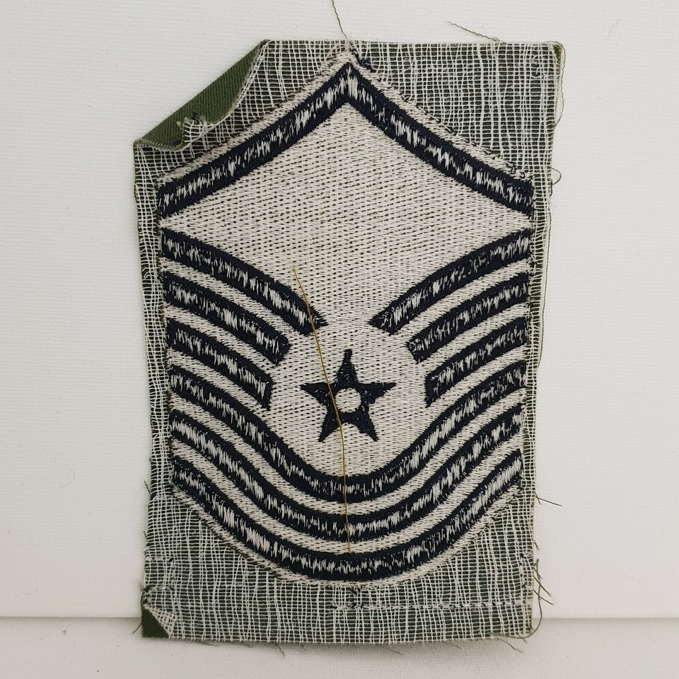 Vintage US Air Force Master sergeant rank insignia cloth Uncut | eBay