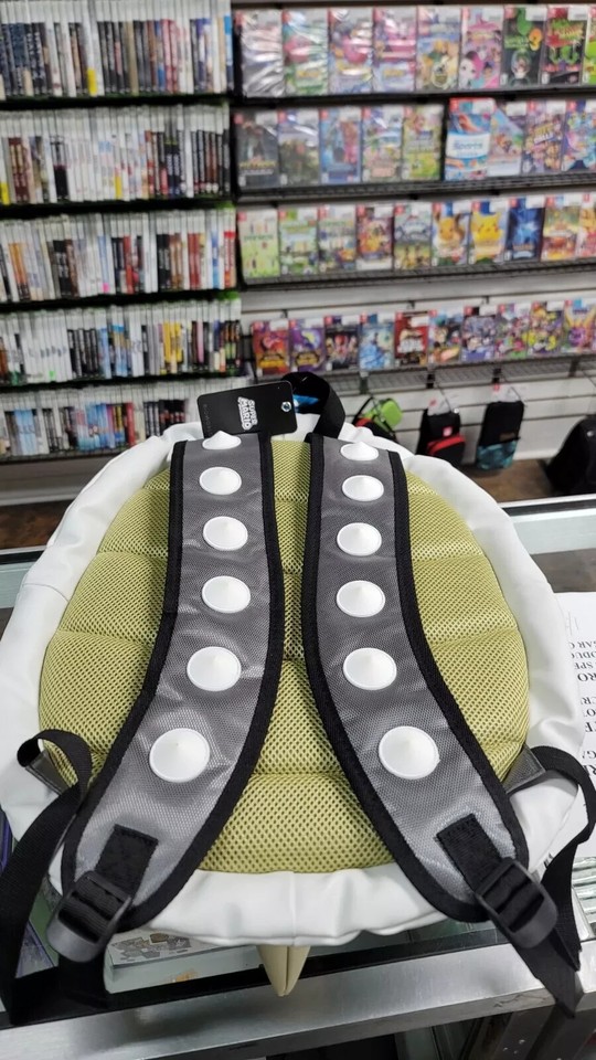 Super Mario Bros Bowser Green Turtle Shell Backpack Nintendo Licensed ...