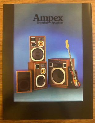 1970's Stereo Speaker Sheet Catalog Wald Sound Ampex Series Speakers ...