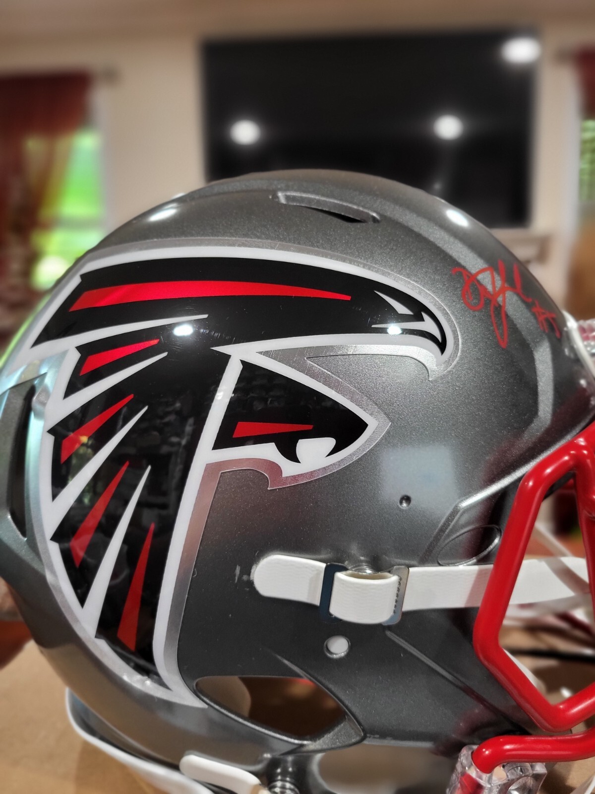 DRAKE LONDON/BIJAN ROBINSON AUTHENTIC DUAL SIGNED FALCONS FULL SIZE ...