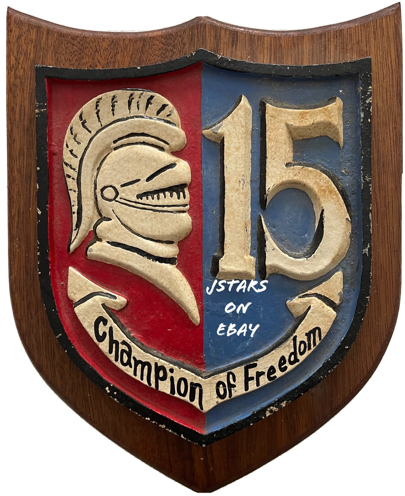 1950s 1960s U.S. NAVY DESRON 15 DESTROYER SQUADRON WOOD and METAL WALL ...