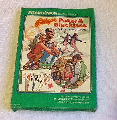 Vintage Intellivision Las Vegas Poker & Blackjack Game Mattel ...