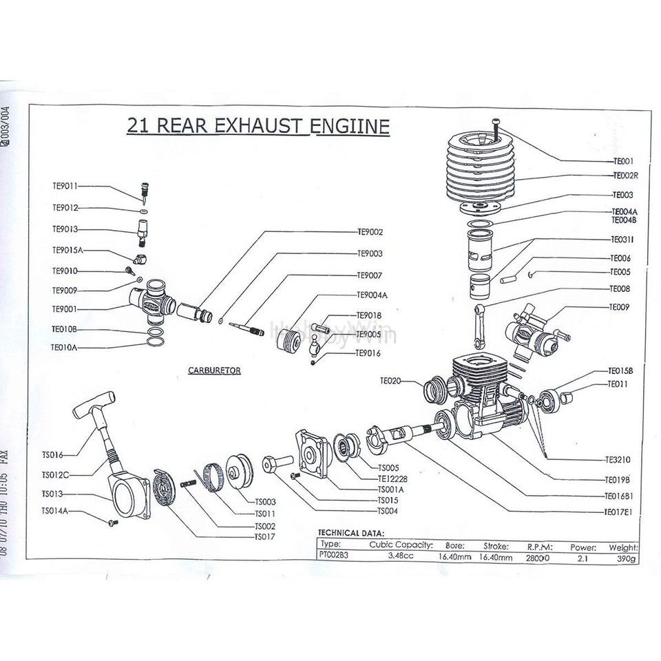 HSP part SH21 SH Nitro Engine for HiMOTO Hispeed 1/8 Scale RC Car Buggy ...
