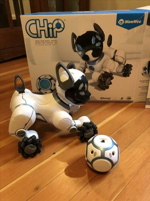 WowWee 0805 Chip Robot Toy Dog - White for sale online | eBay