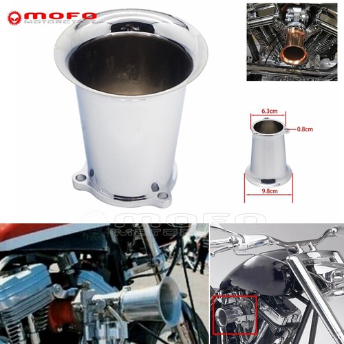 For Harley Davidson Chrome Billet Air Cleaner Velocity Stack CV Carb ...