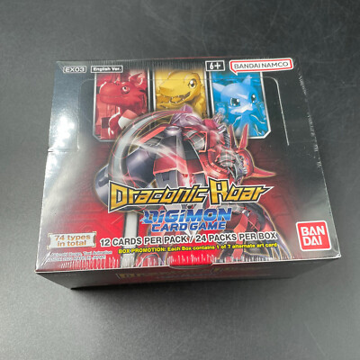 Digimon Card Game - EX3 Draconic Roar Booster Box - English - In Hand ...