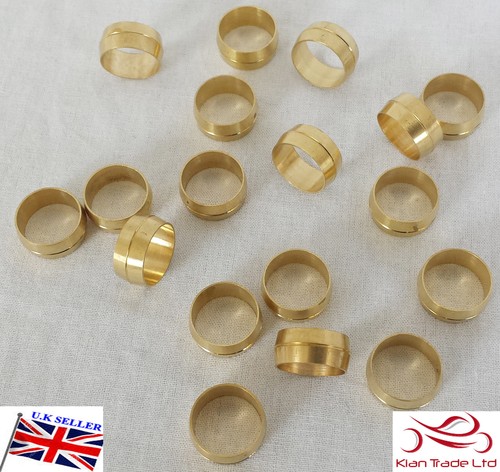 16mm Metric Brass Olives Plumbing Barrel Type Compression Sleeve ...