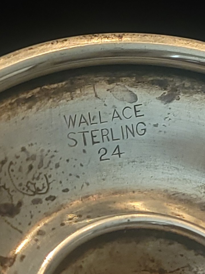 Antique Wallace #24 Sterling Silver Water Goblet Monogrammed | eBay