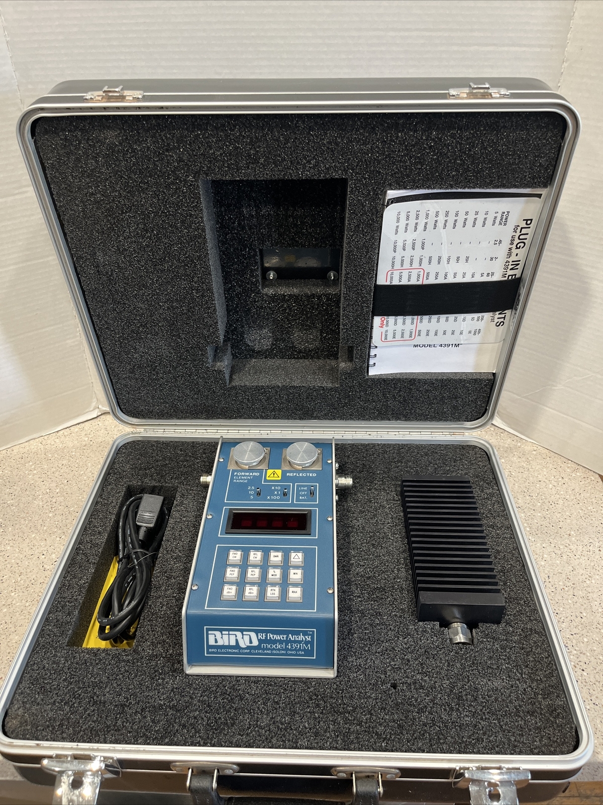 *NEW* Bird 4391M RF Power Analyst Kit, Bird 100-ST-MN 50ohm 100W ...