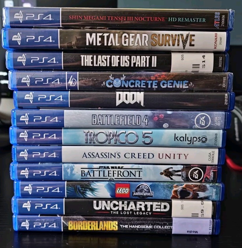 Sony Playstation 4 PS4 Games Lot Doom, Last Of Us, Shin Megami Tensei ...