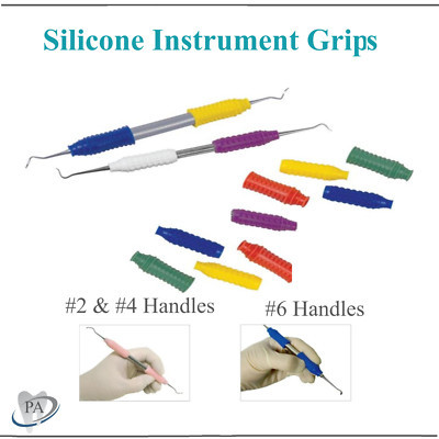 Dental COLOR CODE Instruments Grips #6, #4, #2, Instrument Handle ...