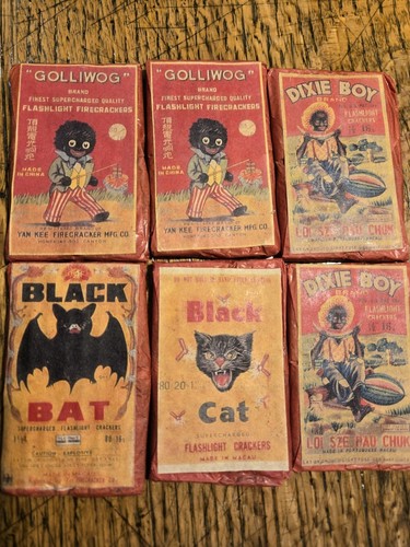 6 Original Flashlight Crackers, Dixie Boy, Wrappers And Labels Only ...