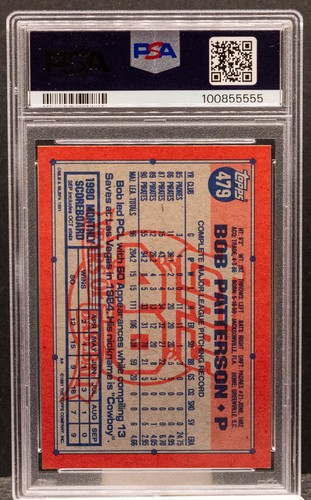 100855555 Bob Patterson 1991 Topps #479 Desert Shield PSA 8 | eBay