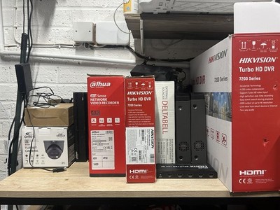 Job Lot of DVR Units CCTV Recorders Multi Channel Hikvision, Technomate ...