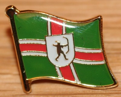 Nottinghamshire Notts England County Flag Enamel Pin Badge UK Great ...