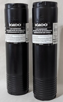 For Parts Only Two IGLOO Cup Dispensers for Water Jugs, Black, Brand ...
