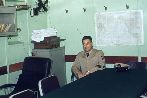 35mm Slide 1950s Red Border Kodachrome USS Jupiter Air Force CPO ...