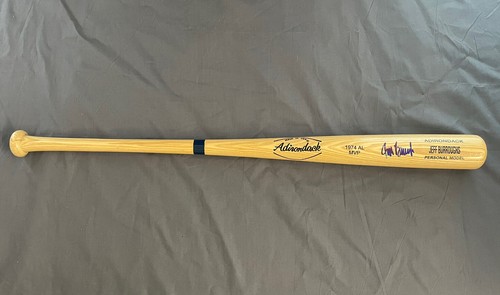 Jeff Burroughs autographed Adinondack bat Texas Rangers engraved 1974 ...