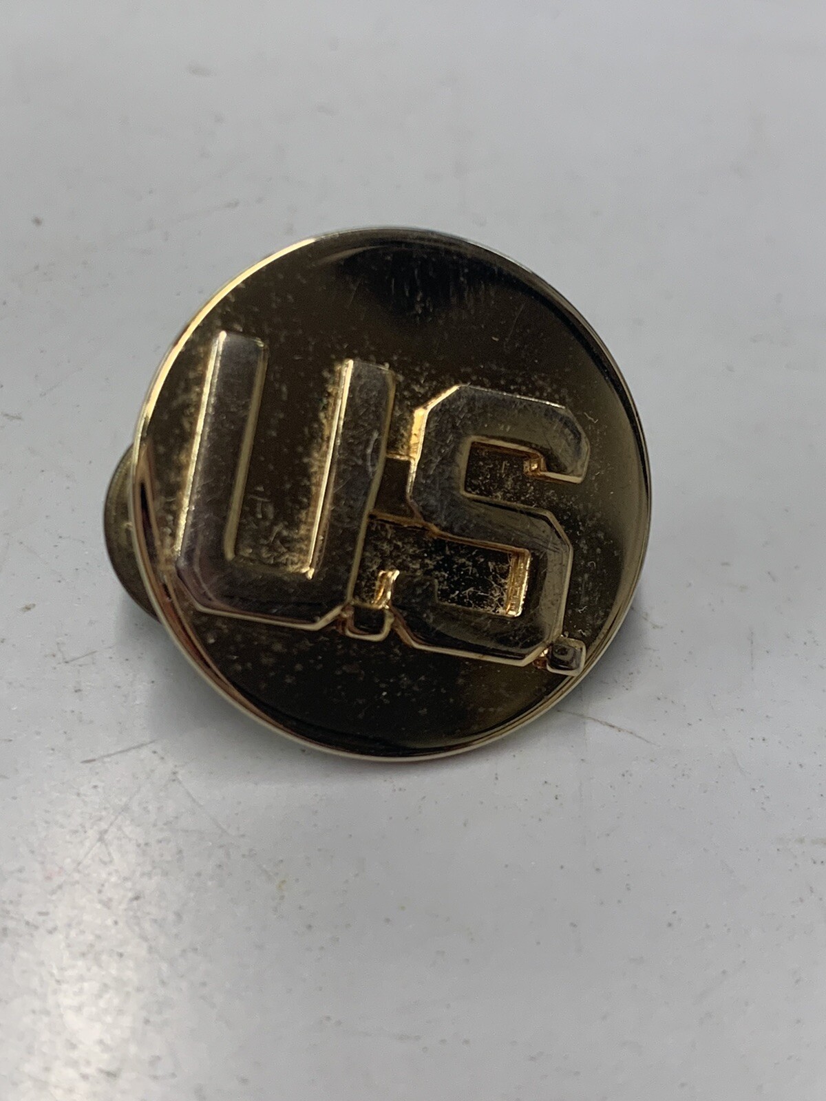 US Military Pin Brass US Pin Button 1" Army Service Pinback FREE ...