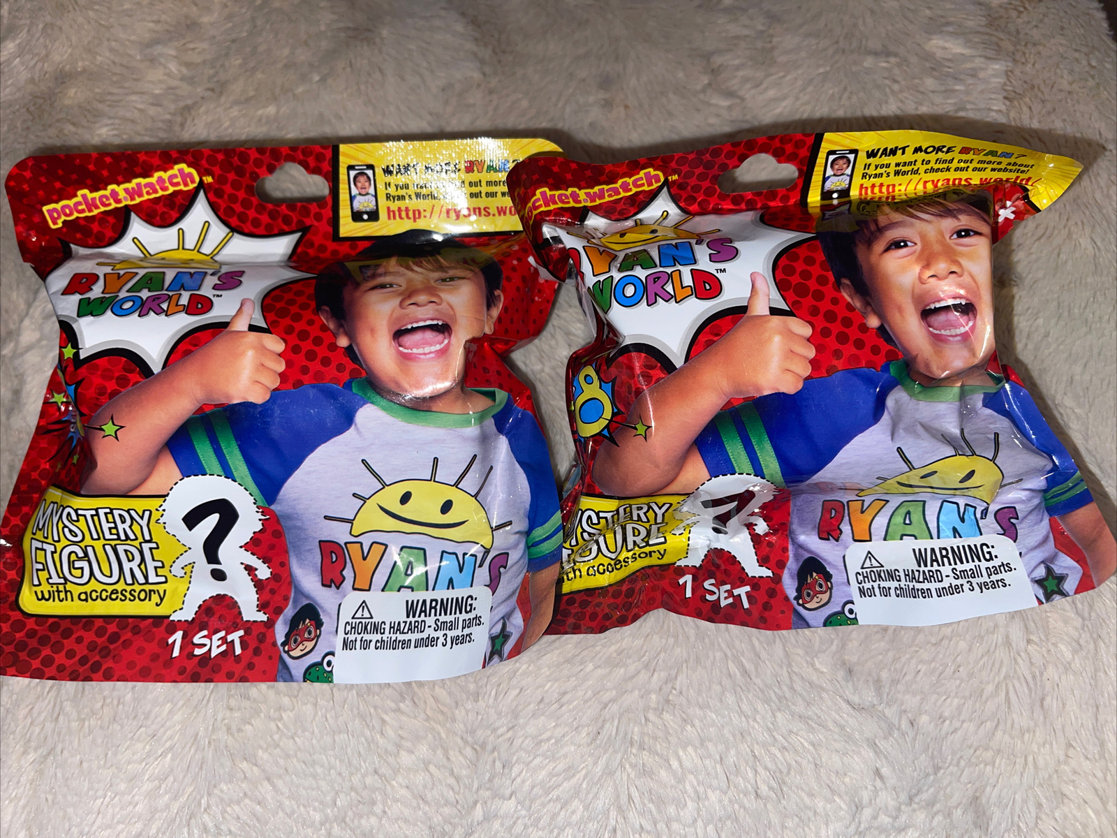 Lot Of 2-Ryan's World Series 2 -Mystery Figure -Blind Bag Pack -Sealed ...