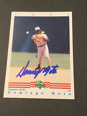 Domingo Mota Signed 1992 Classic Best Card Auto LA Dodgers Autograph ...