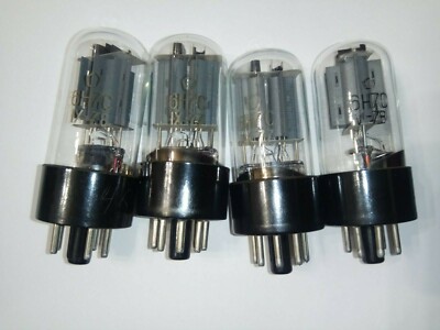 6N7S MATCHED QUAD/ 6H7C / 6N7GT TUBE DATA CODES 1970-1979 LOT OF 4 pcs ...