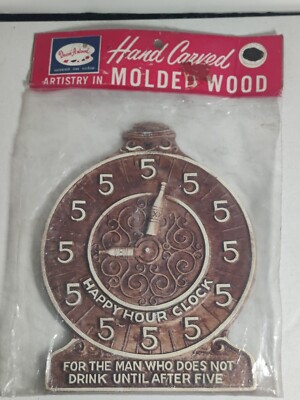 Vintage Happy Hour Clock/ Original Wrapper | eBay