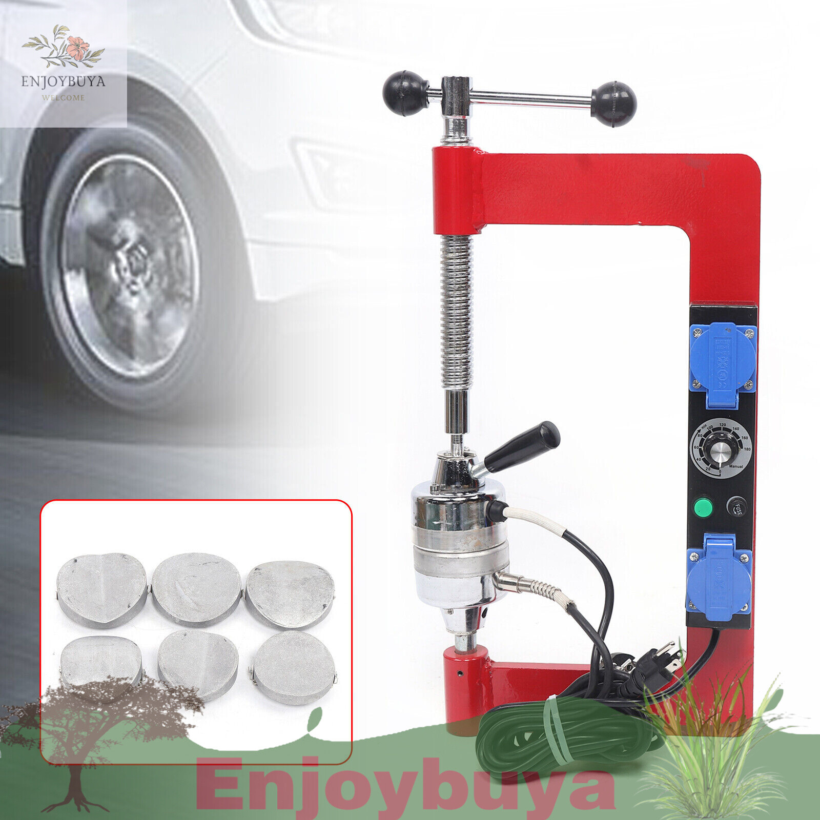 Tire Patch Repair Tool Kit Tire Repair Machine Vulcanizing Machine w/ 6 ...