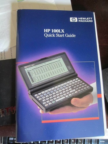 HP 100LX Quick Start Guide & Accessory Cradle Users Guide Hewlett ...