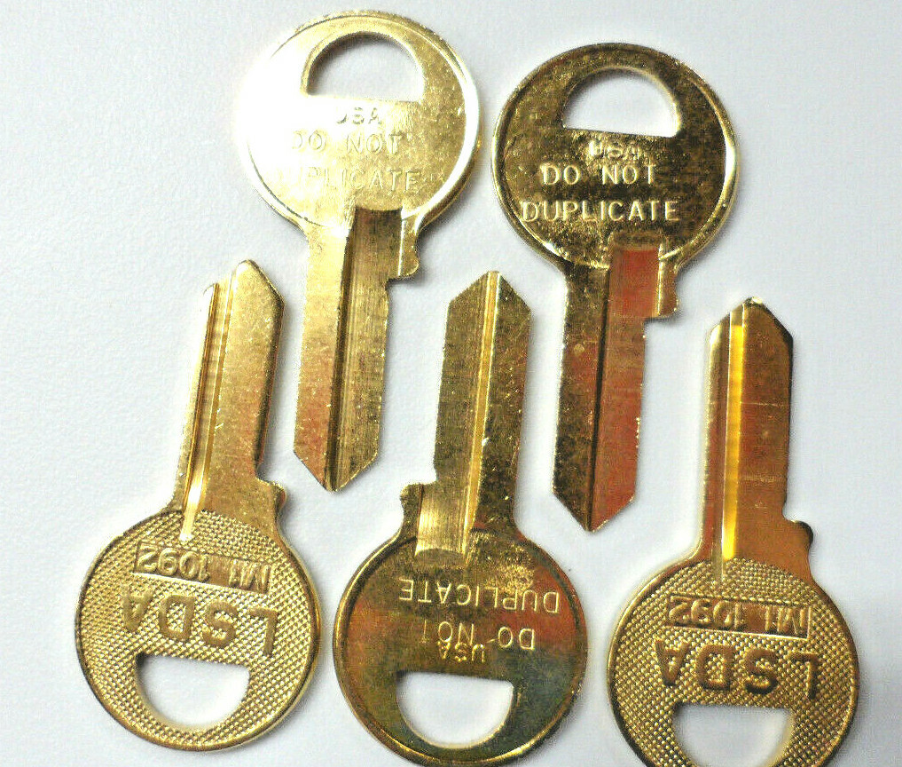 Ilco Master M1 padlock key blanks stamped "Do Not Duplicate" -Lot of 5 ...