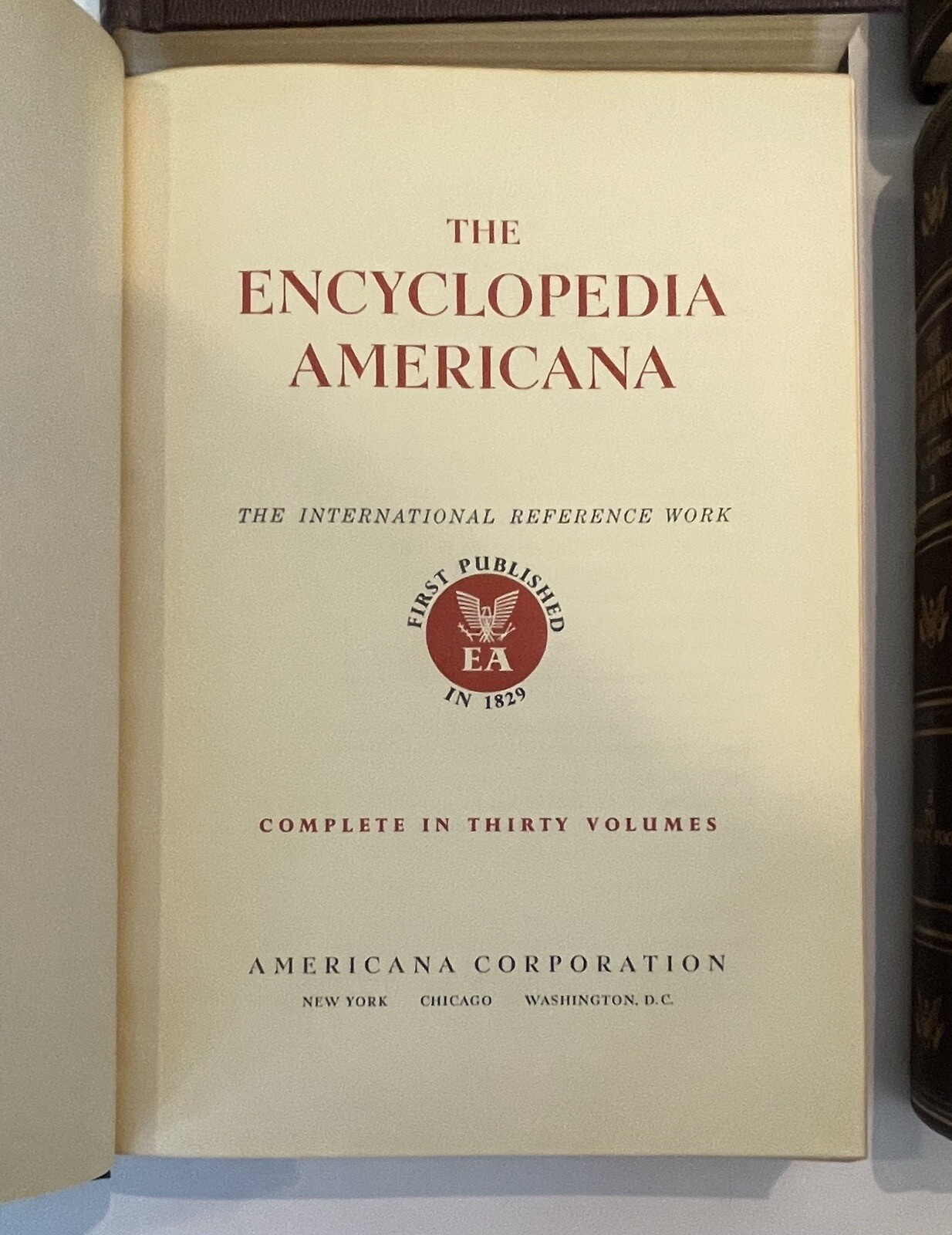 1961 The Encyclopedia Americana Complete 30 Volume Set + Annual ...