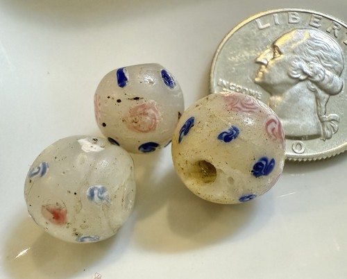 3 BEAT TO SH— Venetian Fancy Beads (Late-1800’s—Early 1900’s) African ...