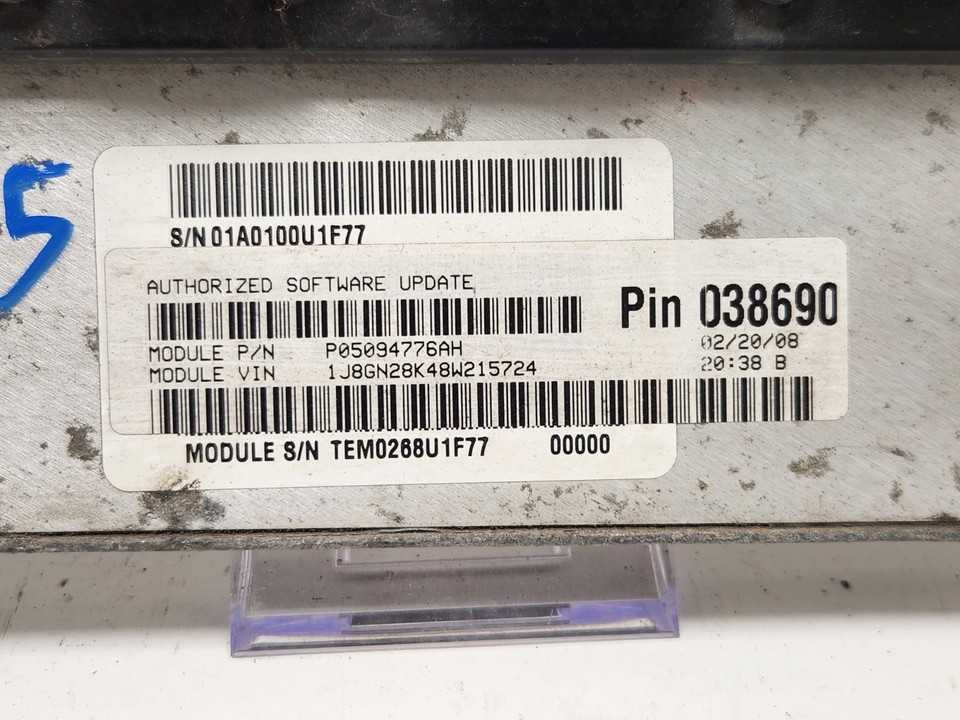 5094776AH 2008 Jeep Liberty Engine Computer Module Computer ECU ECM | eBay