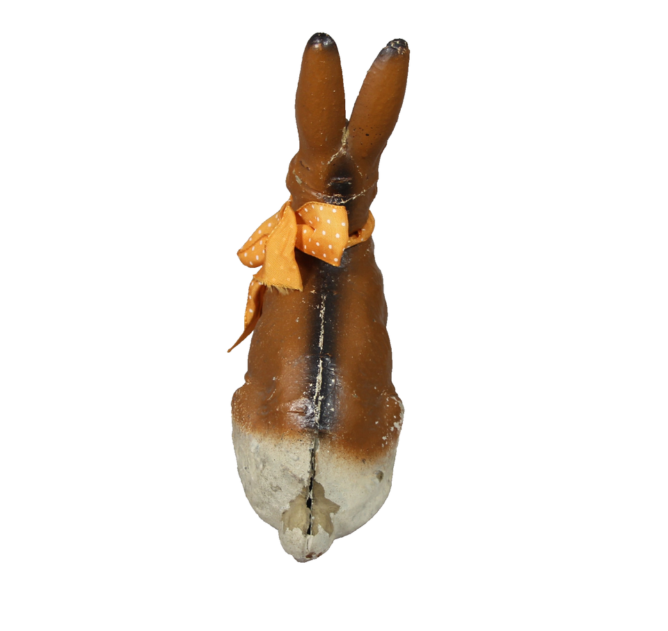 Antique German Papier Paper Mache Easter Bunny Rabbit Candy Container ...