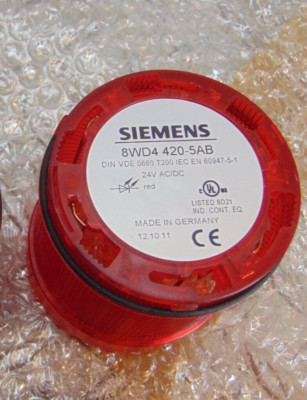 SIEMENS 8WD4-420-5AB LED RED STACK LIGHT 24V AC/DC | eBay