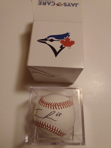 LOT🐦⚾Jordan Romano Signed Baseball Toronto Blue Jays Care Auction ...
