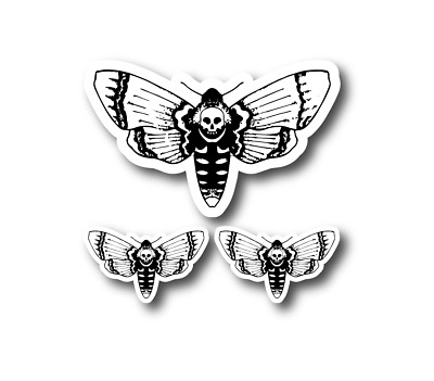 Death's-head hawkmoth Death Moth Sticker Decal Bumper - 3 PACK 012 | eBay